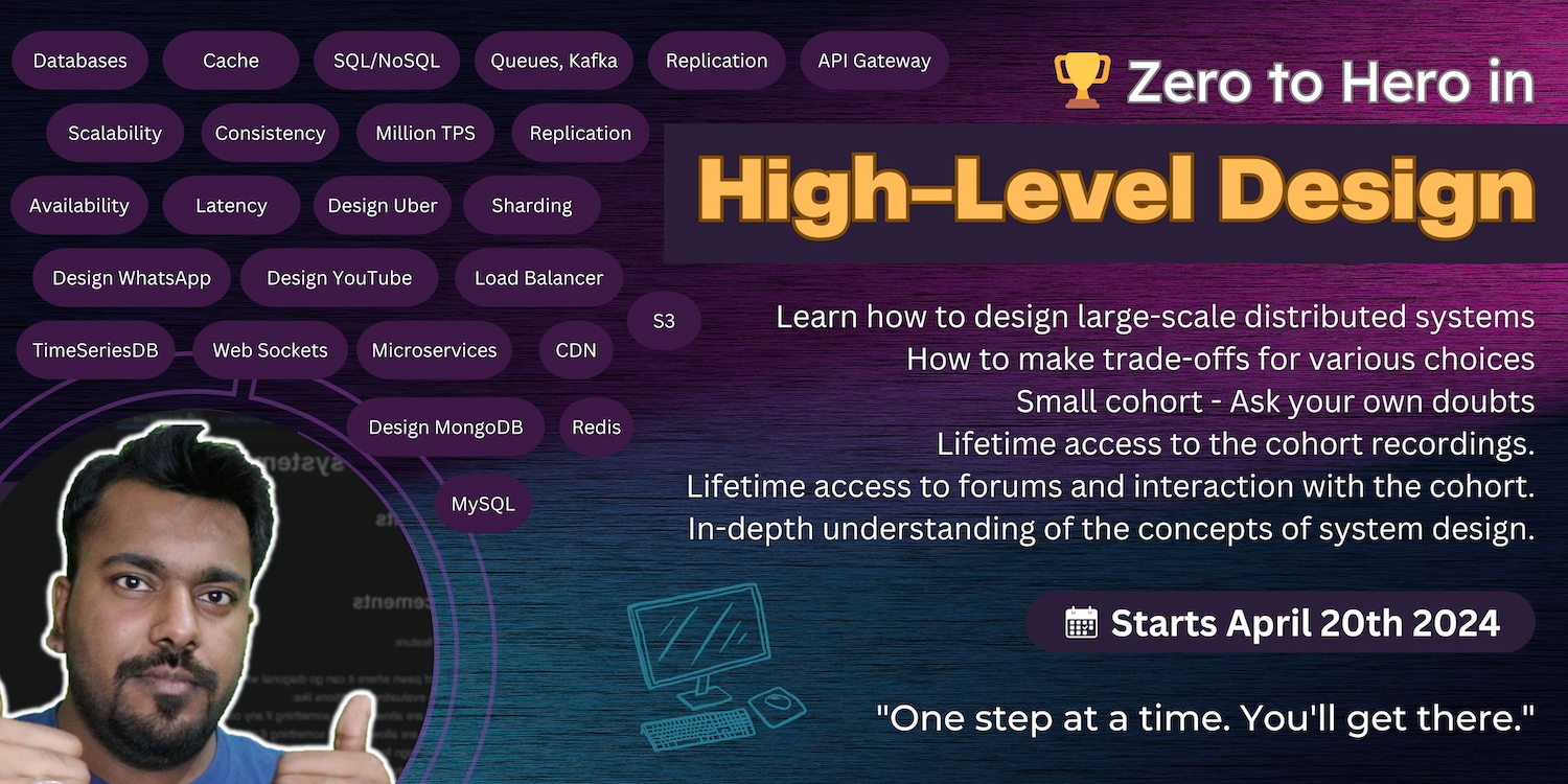 🏆 Zero to Hero in High-Level Design | 🚀 Ace Your System Design ...